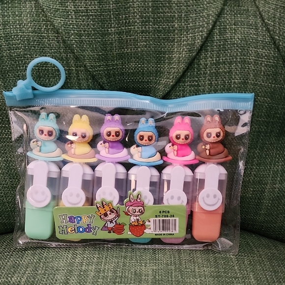 None | Other | Labubu Inspired Monster Highlighter Set | Poshmark